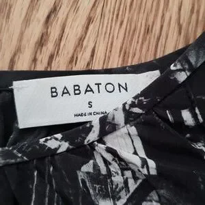 Babaton | Tops | S Aritzia Babaton Cityscape Fireworks 0 Silk Blouse ...